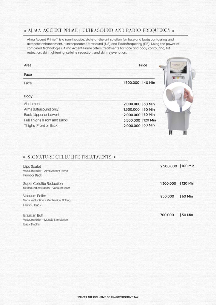 Body Lab Bali Menu – Body Lab Bali